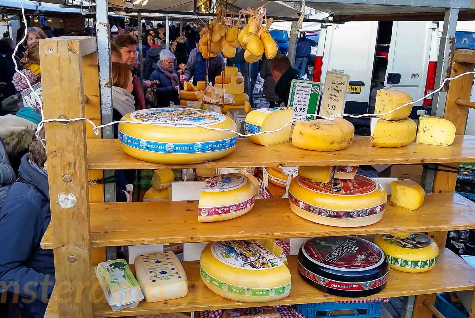 Marché bio Boerenmarkt d'Amsterdam : légumes biologiques