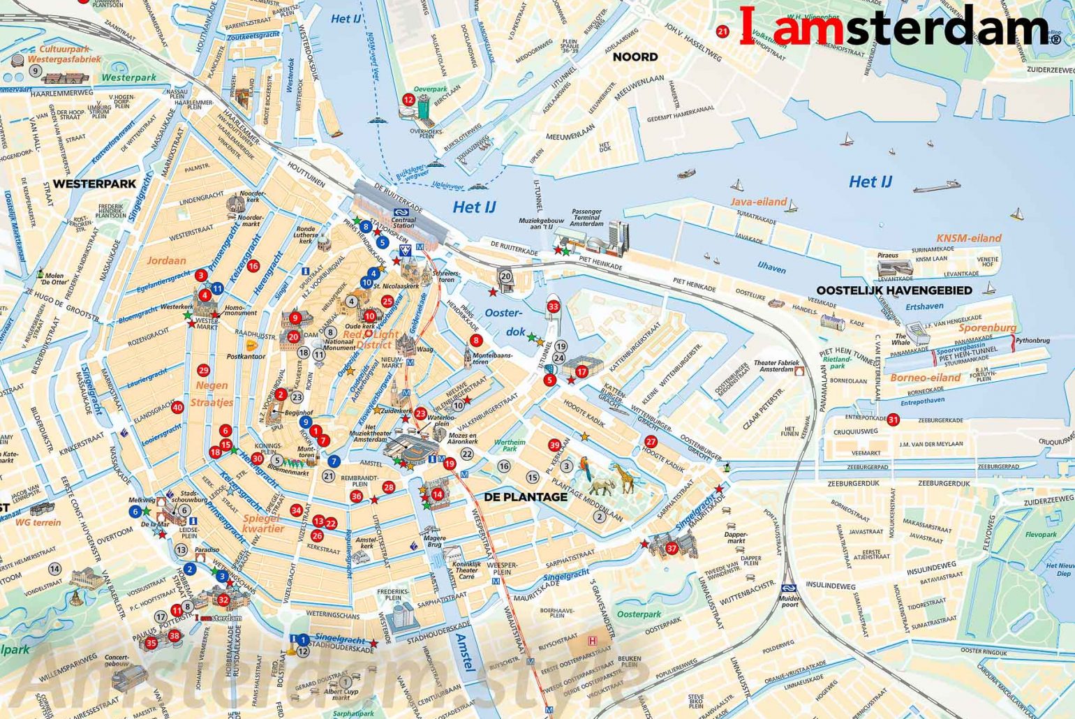 Carte Amsterdam : téléchargez le plan d'Amsterdam gratuitement